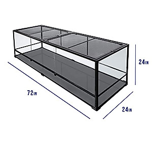 Carolina Custom Cages Terrarium, Giant Deep Tall 72Lx24Wx24H; Easy Assembly