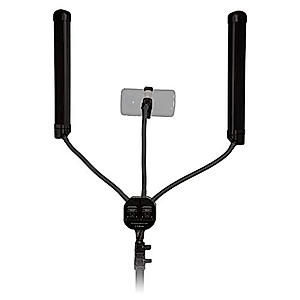 Fotodiox Selfie Starlite Stix Vlog Light Kit w/Tripod - 2X 11in Bi-Color Dimmable LED Wand Lights for Portrait, Photography, Makeup, YouTube, Live Streaming Video and More