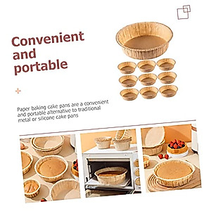 Mikinona 10pcs Cake Mold Mini Loaf Baking Pans Roasting Pans for Ovens Non Stick Baking Sheet Bakery Pan Muffin Cake Pans Paper Cake Mold Paper 6 Inch Round Cake Pan 6 Round Cake Pan Bread