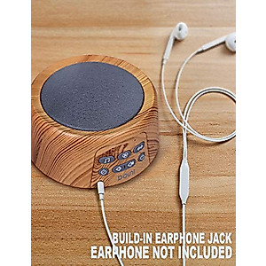 Douni White Noise Machine - Sleep Sound Machine with Soothing Sounds Timer & Memory Function for Sleeping & Relaxation,Sleep Therapy for Kid, Adult, Nursery, Home,Office,Travel.Wood Grain