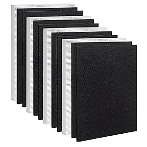 C545 Replacement Filter S for Winix S C545, B151, P150, 9300, 1712-0096-00, 4 True HEPA Filter + 8 Activated Carbon Filters