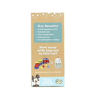 Green Toys Mickey Mouse & Friends Stack & Sort Train