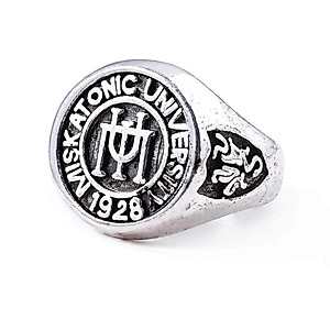 Cthulhu B&E Miskatonic University Class Ring Vintage H.P. Lovecraft Retro Cosplay Jewelry (10)