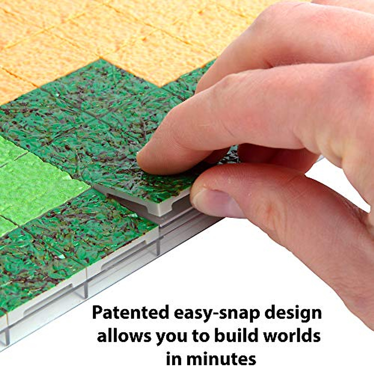 Monster Adventure Terrain- 50pc Foliage Tile Expansion Pack- Hand-Painted 1x1 - Tile Set- Easy Snap Creates Amazing Tabletop Terrain in Minute- Customize Your D&D and Pathfinder Dungeons Your Way