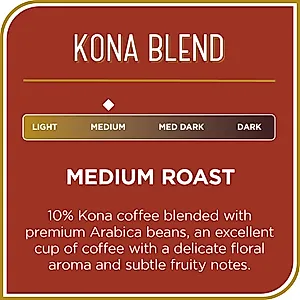 Don Francisco's Kona Blend Medium Roast Ground Coffee (18 oz Bag)