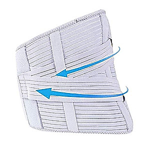 LSRRYD Double Pull Back Steel Plate Lower Back Lumbar Support Belt Brace for Pain Relief and Injury Prevention for Men and Wome (Size : X-Large)