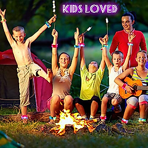 Mikulala 24Pcs Glow in the Dark Party Supplies for Kids/Adults, Flashing Light up Toys LED Bracelets Glow Sticks , Neon Christmas Party Favors Carnival Birthday Concert Party Games Gifts Accessory