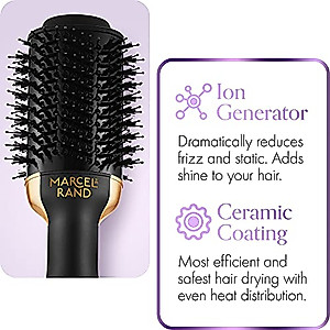 Professional Hair Dryer Brush for Women, 2 in 1 Volumizing Brush Dryer, Oval Brush Blow Dryer 75MM with a Hard Travel Case and Premium Gift Box