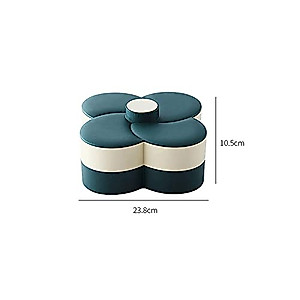 TEMKIN /Bowl Birthday Party Supplies Plate Tray 4-Section Candy Snack Salad Desserts Dried Fruit Nuts Plate For Wedding Home Office Party Fruit Bowl for Kitchen Counter Tray