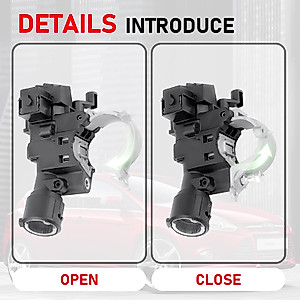Ignition Lock Housing 989-019 Compatible with Ford Escape 2008-2012, Focus 2008-2011, Mazda Tribute 2008-2011, Mercury Mariner 2008-2010, Ignition Lock Flange 9L8Z-3511-A W302562-S300