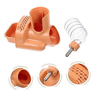 CIYODO Hamster Drinking Fountain Rat Waterers Water Bottles Spout Fresh Water Dispenser Hamster Waterer Bunny Feeder Automatic Pet Feeder Hamster Hideout Water Feeder Vertical Pp