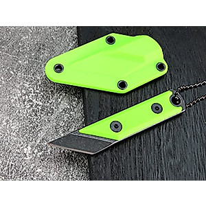 Ccanku C1146 Fixed Blade Knife,440C Blade G10 Handle EDC Tool Knife for Outdoor, Camping, Hiking, Fishing with kydex Sheath (Light Green)