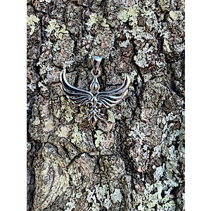Jewelry Trends Rising Phoenix Modern Style Sterling Silver Pendant