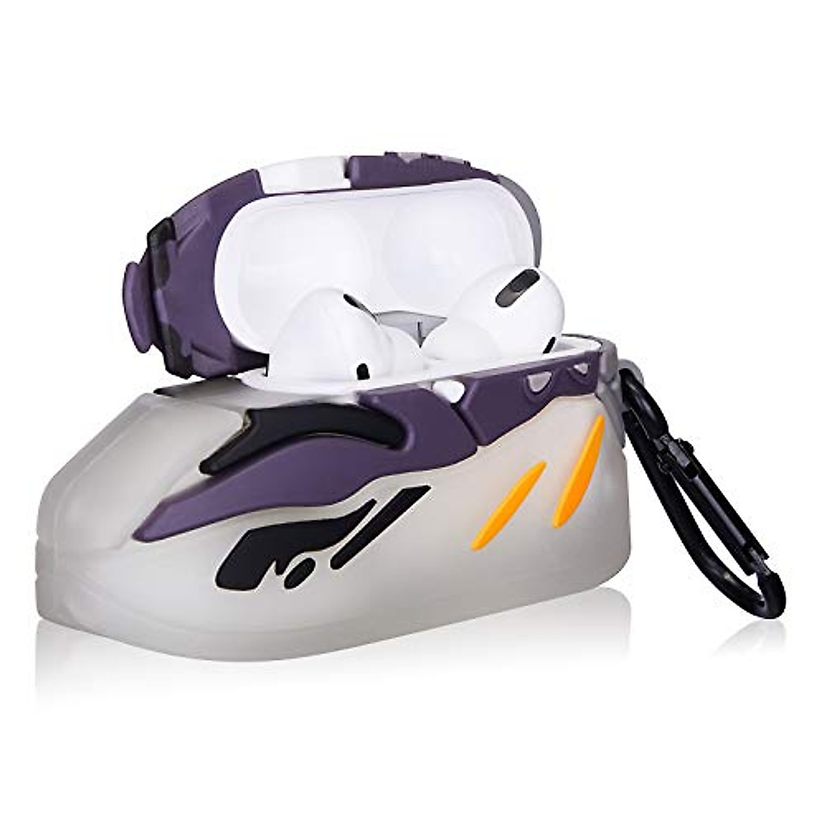 Jowhep Case for AirPod Pro 2019/Pro 2 Gen 2022 Cartoon Cute Silicone Cover with Keychain Fashion Funny Soft Skin for Air Pods Pro Girls Women Boys Kawaii Shell Fun Cases for AirPods Pro Luminous Shoes