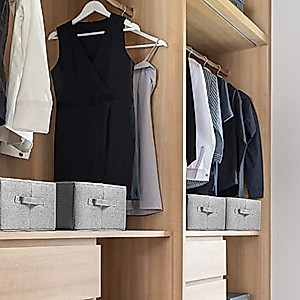 Wardrobe Clothes Organizer, Fabric Clothes Drawer Organizer for Jeans Shirts Organizers Foldable Closet Organizer and Storage Drawer Organizers Clothes for Jeans T-shirts Bra Clothing Sweater 2 Pack