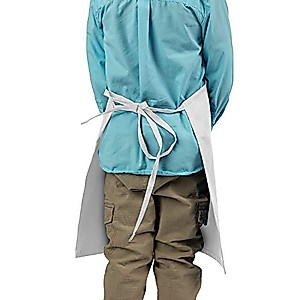 KNG Kids Cooking Apron for Girls and Boys – Small, White