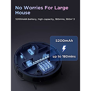 OBODE Robot Vacuum and mop Combo, 4000Pa Suction, LDS Navigation, Self Emptying and Intelligent Mop Lifting, 180mins Runtime, Compatible with WiFi/APP/Alexa, A8+