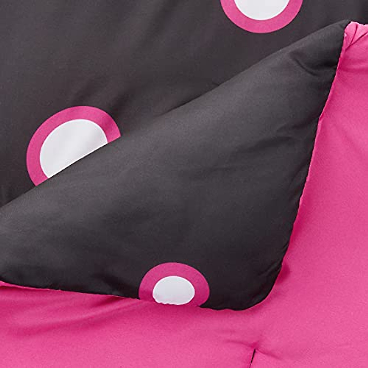 VCNY Home Twin Bed-in-a-Bag Set : Pretty Polka Dot Design, Luxurious Microfiber in Pink ; 8 pc Set Includes Reversible Comforter, 1 Pillow Shams, 3 Pc Sheet Set, Bedskirt, Decorative Pillows