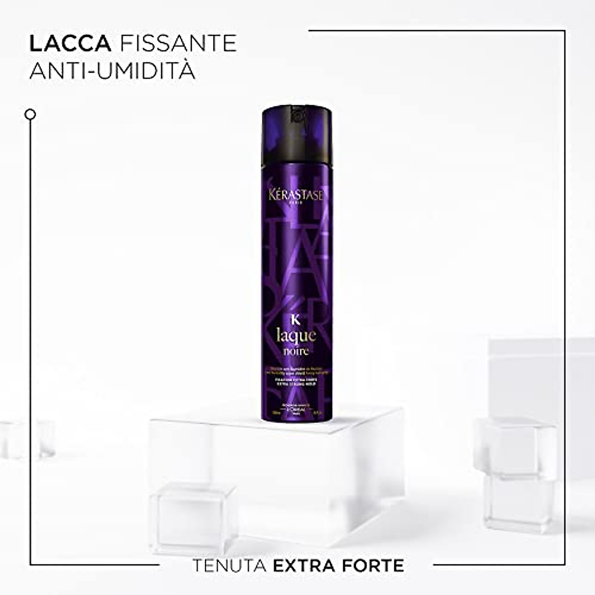 KERASTASE K-Laque Noire Extra-Strong Hold Hair Spray for Unisex, 10.1 Fl Oz