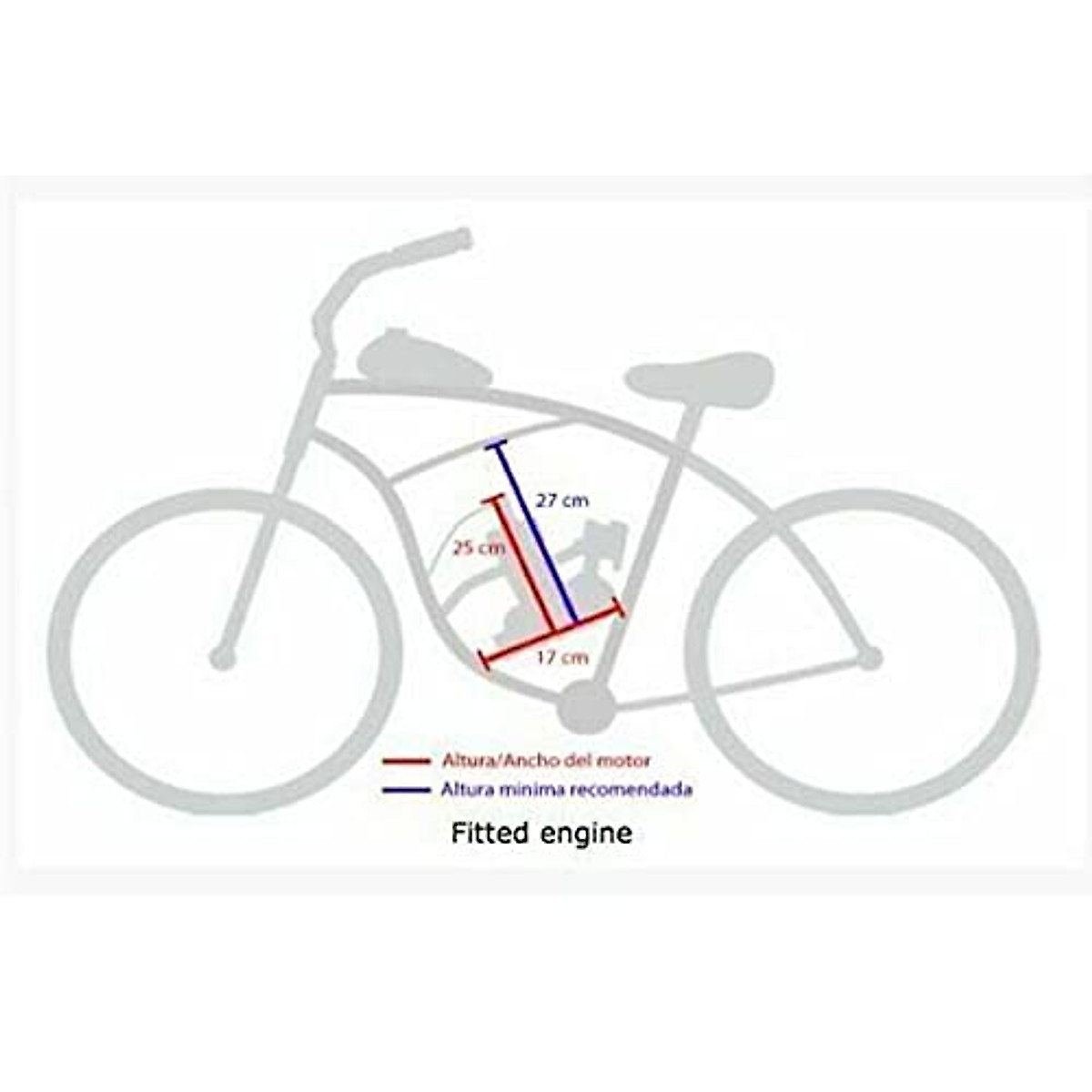 LiFuJunDong 100cc 2-Stroke Bicycle Engine Kit Full Air-Cooling Motor Bike Modified Set Motorized Motor Bike Modified Tool offering, Super Fuel-efficient for 26" 28" Bike