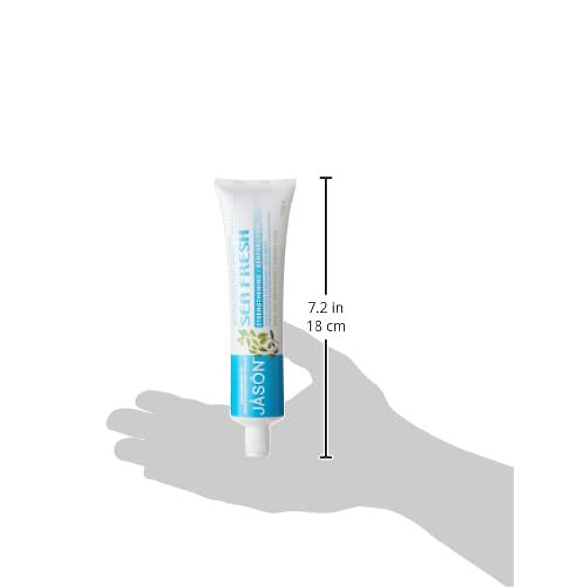 Jason Sea Fresh Strengthening Fluoride-Free Toothpaste, Deep Sea Spearmint, 6 Oz