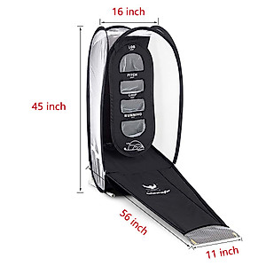 Golf Net Backyard Home Indoor Practice Hitting Chipping 2 Target and Ball Swing Kids Training Aids