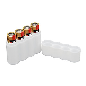 Protect Your Power - Slimline AA Battery Case, Soft Durable Material - Pack of 2 (Holds 4 Batteries)