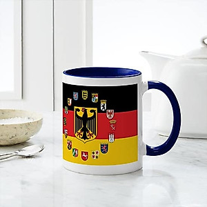CafePress German Flag With State Arms Mugs Ceramic Coffee Mug, Tea Cup 11 oz