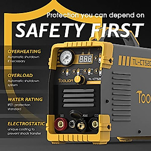 TOOLIOM 3 in 1 Cut/TIG/MMA Welder 50A Air Plasma Cutter 200A TIG and 200A Stick Welder Portable Welding Machine Dual Voltage 110&220V