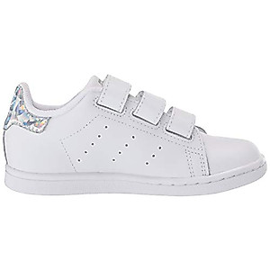 adidas Originals Kids Stan Smith Sneaker, White/White/Black, 9 US Unisex Toddler