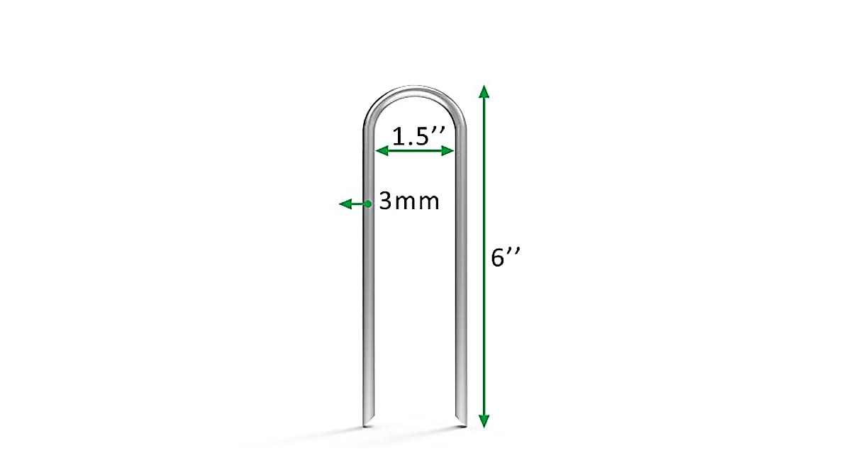 MySit 50 Pack Heavy Duty Galvanized Garden Stakes - Secure Irrigation ...