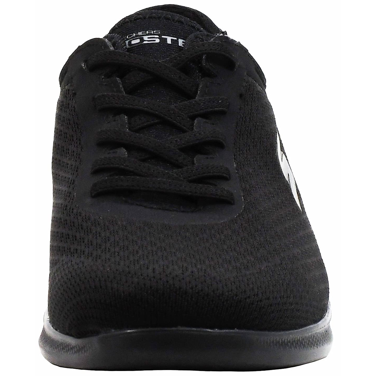 Skechers Women's Go Step Lite Dashi Walking Shoe,Black Mesh,9 M US