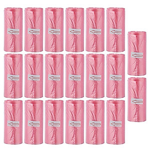 20 Rolls Diaper Bags, 28 x 17 x 2 cm Diaper Bag Waste Pick Up Bag for Newborn, Helpful Baby Item,