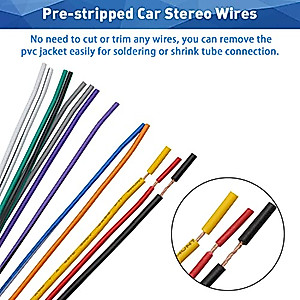 Aftermarket Radio Wiring Harness Replacement for Kenwood Radio 16 Pin Stereo Harness Adapter Connector