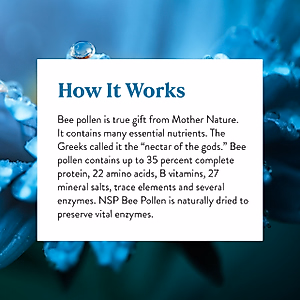 Nature's Sunshine Bee Pollen, 100 Capsules | Has a Strong Nutritional Profile that Offers a Natural Energy Boost