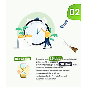 Catcher Labs Moth Traps for Clothes | Moth Traps with Pheromones | 6-Pack Non-Toxic Moth Killer | Spray & Repellent Alternative