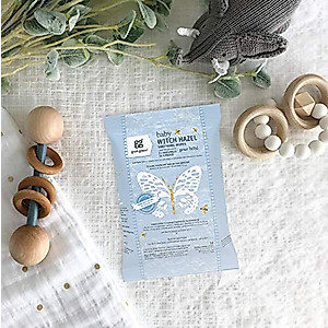 Grab Green Baby Witch Hazel Soothing Wipes, 96 Wipes, Dreamy Rosewood Scent, Plant and Mineral Based, Biodegradable, Soothe Common Skin Irritations Such as Diaper Rash, No Alcohol, Packaging May Vary