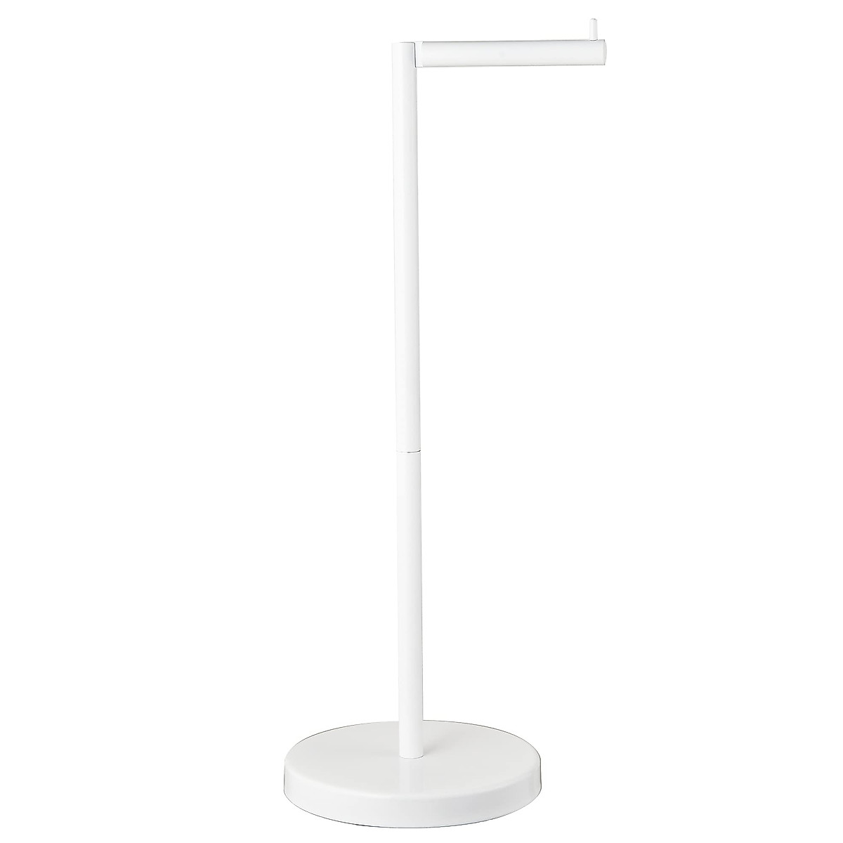 MARMOLUX ACC Free Standing Toilet Paper Holder Stand with Storage for 4 Rolls of Toilet Tissue for Bathroom, Stainless Steel Luxury Modern White Finished 1pc