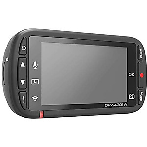 Kenwood DRV-A301W HD Car Dash cam with 2.7" Display, Parking Mode Recording | Built-in GPS | Wireless Link
