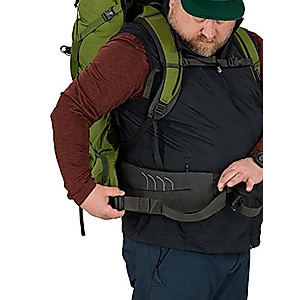 Osprey Aether 65L Men's Backpacking Backpack, Garlic Mustard Green, Extended Fit, Small/Medium