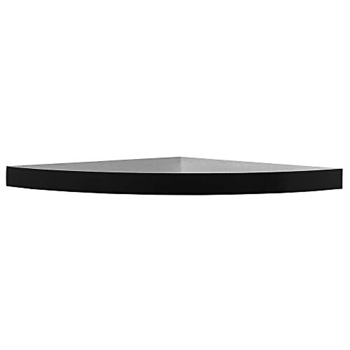 InPlace Shelving Lewis Hyman 9602038E Floating Corner Shelf with Invisible Brackets, 18”, Black