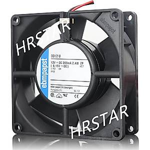 for ebmpapst 3312U 92x92x32mm DC 12V 0.2A IP68 Waterproof Axial Fan