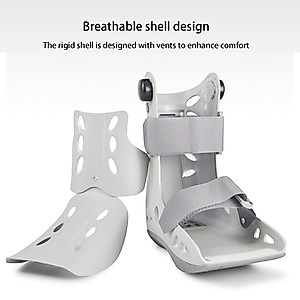 Walking Boot Medical Orthopedic Walker Boot for Ankle and Foot Injuries for Broken Foot Sprained Ankle Fractures or Achilles Surgery Recovery Inflatable Surgical Leg Cast,Lager