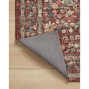 Loloi Rifle Paper Co. x Courtyard Crimson 5'-0" x 7'-6" Area Rug