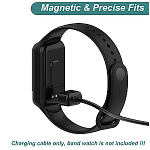 Kissmart Charger for Amazfit Band 7, Replacement USB Magnetic Charging Cable Cord Accessories for Amazfit Band 7 Fitness Tracker [2Pack - 3.3ft/1m] (2)