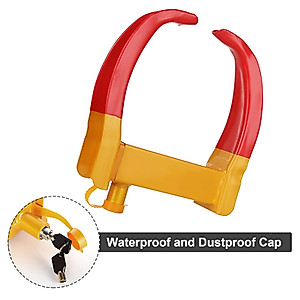 FVIEXE Trailer Wheel Locks Tire Locks Anti Theft for Trailers Cars Tires Boot Lock Clamp