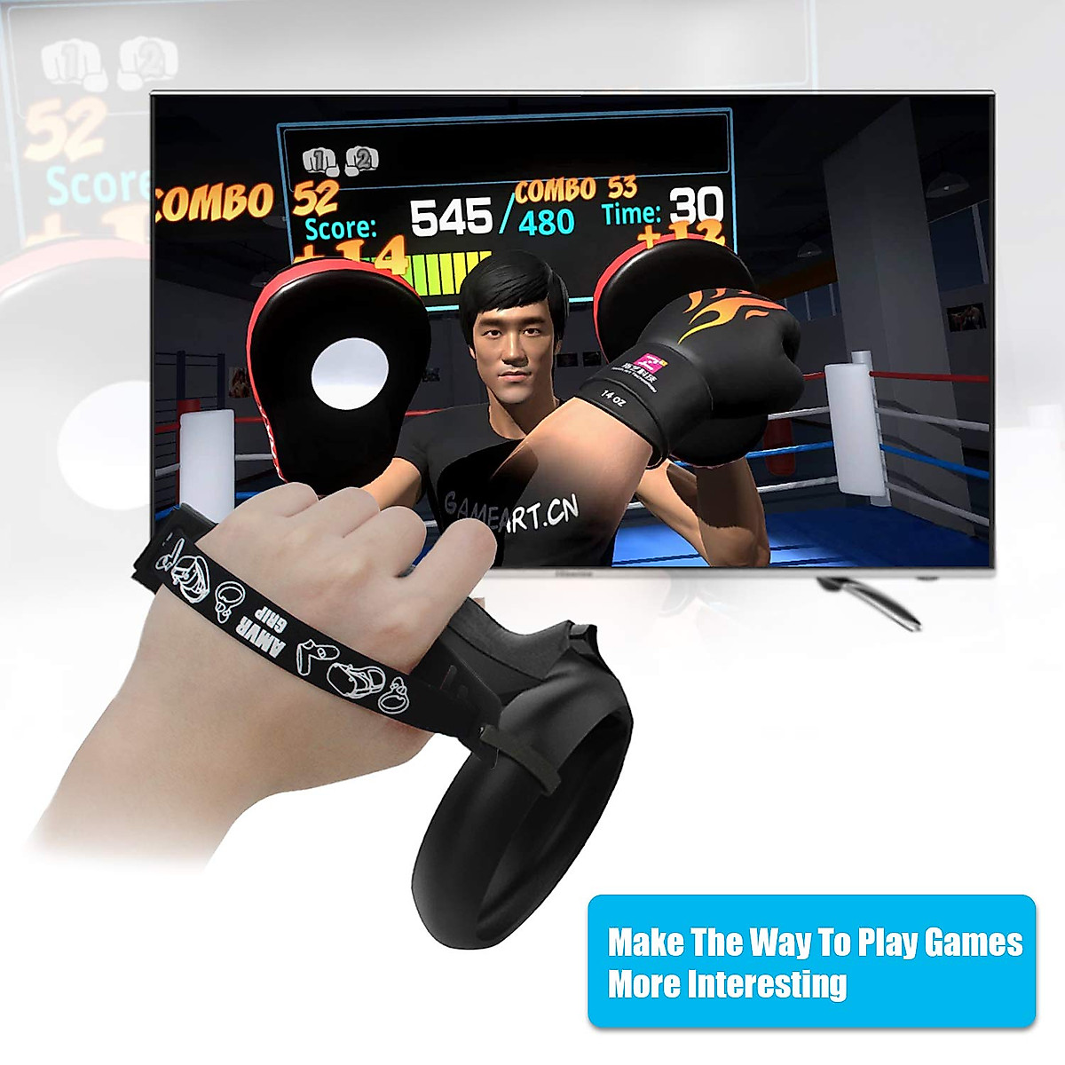 AMVR Touch Controller Grip Cover, Leather Fashion Travel Case, Face Silicone Cover Mask, VR Headset Display Stand, Lens Protect Pad, Nose Pad Replacement Accessories Gift Set for Oculus Quest 1