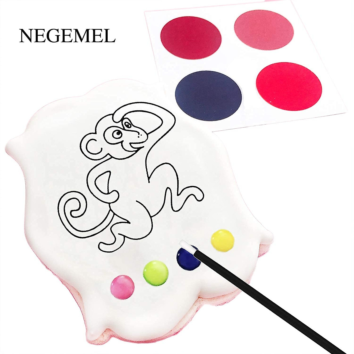 100 Pcs Disposable Makeup Lip Brushes PYO Cookie Paint Brushes Nail Polish Brushes Cosmetic Lip Brush Wands mini paint brushes for cookies (Black)