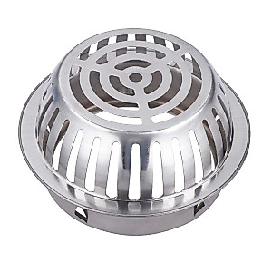 Hemobllo Gutter Strainer Downspout Sink Filter Hair Accesories Tape Measure Holder Bathtub Water Filter Opener 6 Inch Drain Cover Showerhead Kitchen Stainless Steel Floor Drain