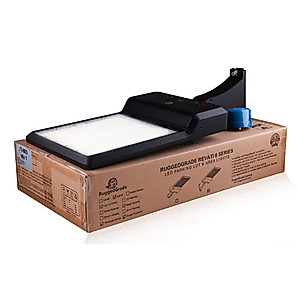 RuggedGrade 300W - Revati II Series LED Parking Lot Light with Photocell - 43,200 Lumen - Color Selectable 3K/4K/5K - Arm Mount - Black